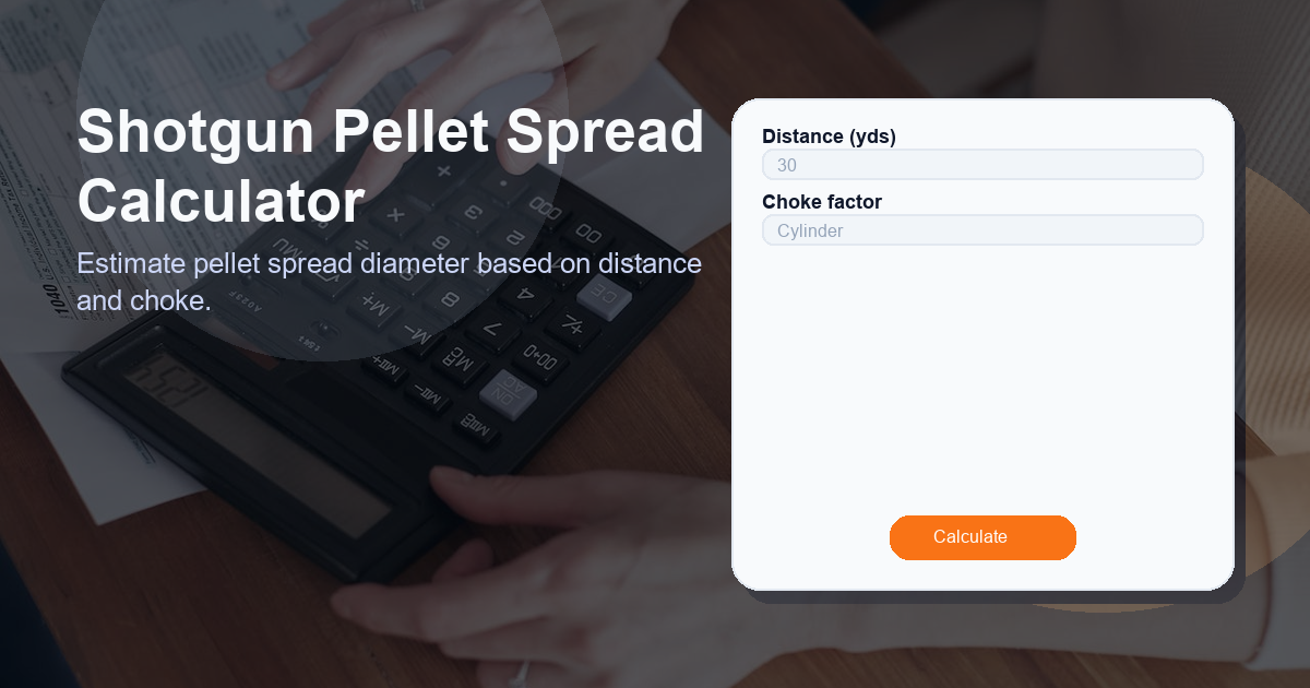 Shotgun Pellet Spread Calculator - gunsnfreedom.com